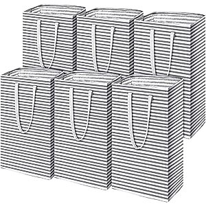 6 Pcs 75l Laundry Hamper Collapsible Laundry Basket Freestanding Laundry Hamper Large Waterproof Clothes Hamper Organizer with Easy Carry Extended Handles for Laundry Room Toys Clothes Storage, Grey