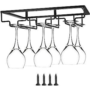Household Wine Glass Rack, Wine Cabinet Goblet Rack, Wine Glass Rack, Wine Rack Hanging Rack - 3 Slots