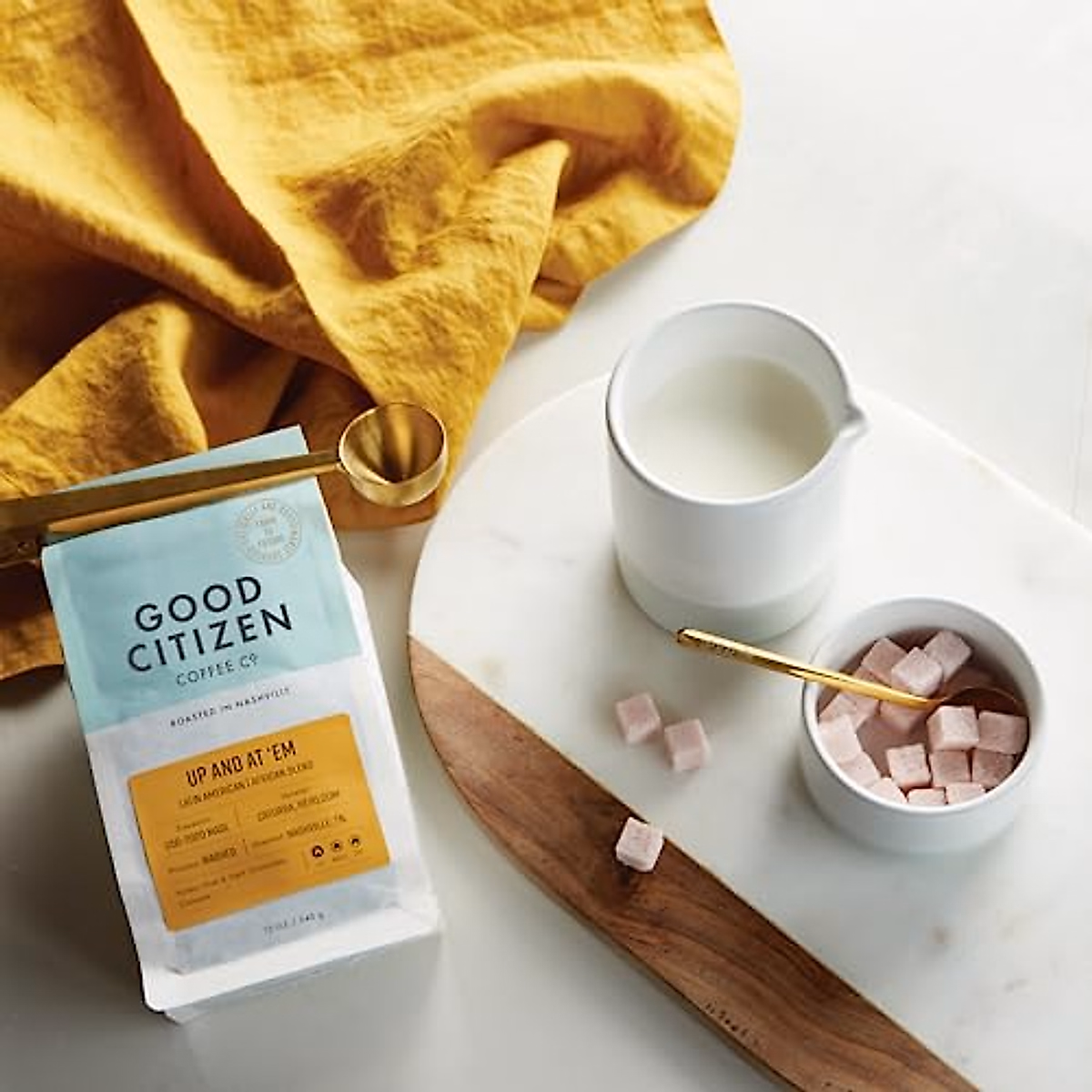 Good Citizen Coffee Co. - Artisan Sugar Cubes, Caramel Vanilla-Flavored, Small-Batch, Made with Pure Cane Sugar, Premium Ingredients, Ideal for Coffee & Tea, Vegan-Friendly (30 Count)