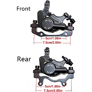 SONAU 1 Pair Front & Rear HB100 MTB Bike Hydraulic Disc Brake Calipers Road Bicycle Line Pulling Brake Clamp