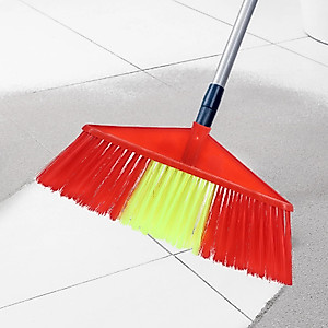 Luxshiny Plastic Broom Broomstick House Broom Hand Broom Air Broom Pet Broom for Carpet Broom and Dust Pan Outside Broom Kitchen Broom Pet Hair Removal Tool Push Broom Outdoor Nylon