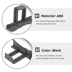 TEHAUX 10Pcs Photovoltaic Panels Water Drained Away Clip Remove Stagnant Water Clips