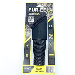 Buff Brite Fur Remover PRO II (2.0) with Fang Adapter - Dog and Cat Grooming Tool, Vacuum Attachment for Pet Hair Removal
