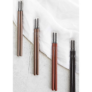 Glo Skin Beauty Precise Micro Browliner | Long-Lasting, Wax-Based Formula Glides On Skin and Shapes Your Brows, (Dark Brown)