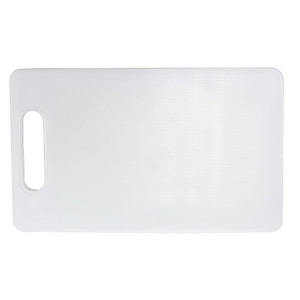 Chef Craft Basic Solid Plastic Cutting Board, 13 x 8 inch, White