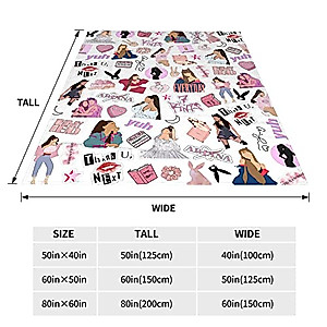 RWWSSK Pop Singer Throw Blanket Fans Birthday Gifts Blankets Party Supplies Decor Christmas Valentines Gifts 40"x50"