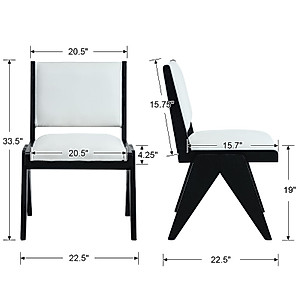 ZH4YOU Black Velvet Dining Chairs Set of 4, Modern Kitchen Dining Room Chairs with Back, Armless Comfy Side Chair for Living Room/Office/Apartment, Velvet Beige