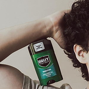 Brut Signature Scent Antiperspirant and Deodorant - Scented Deodorant Stick for Men - Powerful Sweat Protection - Eliminates Odors - 2.7 oz