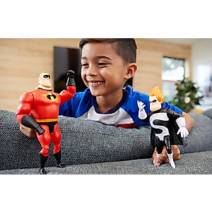 Mattel Disney Pixar The Incredibles Action Figure, Syndrome Collectible Toy in Signature Look, 7.25-inch with Movable Joints