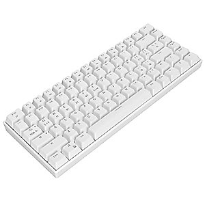 BTIHCEUOT Gaming Keyboard, Wireless 2.4G RGB Backlit Ergonomic Layout Type C Wired Mechanical Keyboard 82 Keys for Desktop for Laptop for