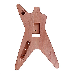 Leo Jaymz DIY Electric Guitar Kits with Mahogany Body and Neck - Laurel Wood Fingerboard and All Components Included (ML)