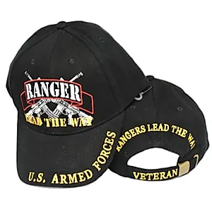 Flakita's Novelties US Army Ranger Lead The Way US Armed Forces Veteran Embroidered Baseball Cap HAT