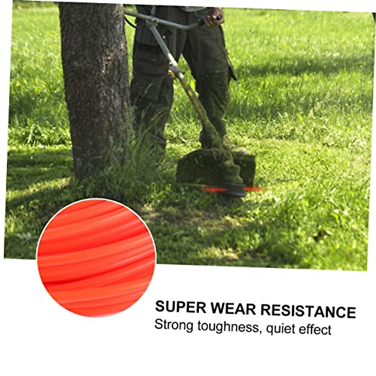 3pcs Lawn Mower Parts Lawnmower Parts Square Tool Trimmer Nylon Trimmer line Grass Trimmer Wire Simple Mower Parts Cords Mower Brush Cutter Accessories Electric Wire Component