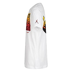 Jordan Boy's Zion Let's Dance Tee (Big Kids) White MD (10-12 Big Kid)