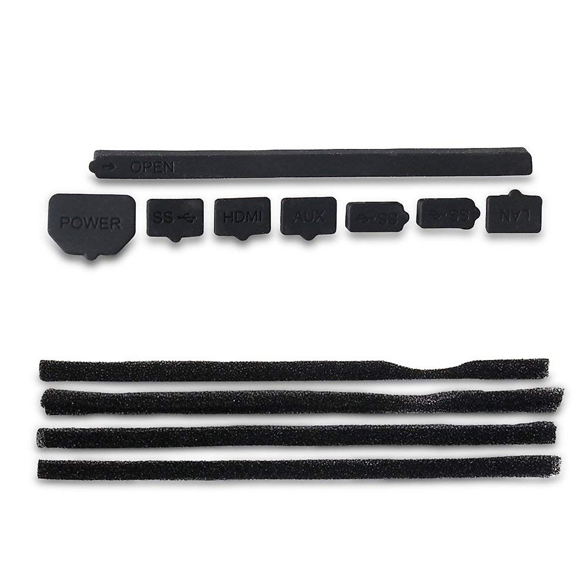 OSTENT Dust-Proof Cover Filter Mesh Jack Stopper Kits for Sony PS4 Pro Console