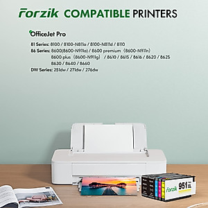 Forzik Compatible 950 XL Ink Cartridge Replacement for HP 950XL 951XL Combo Work for HP OfficeJet Pro 8600 8610 8620 8100 8630 8660 8640 8615 8625 276DW 251DW Printer