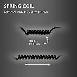 PROMAXPOWER Two Way Radio 1-Wire C-Shape Swivel Headset Earpiece PTT for Motorola CP88, CP100, CP185, CP200, CP200D, CLS1110, CLS1410, EP450