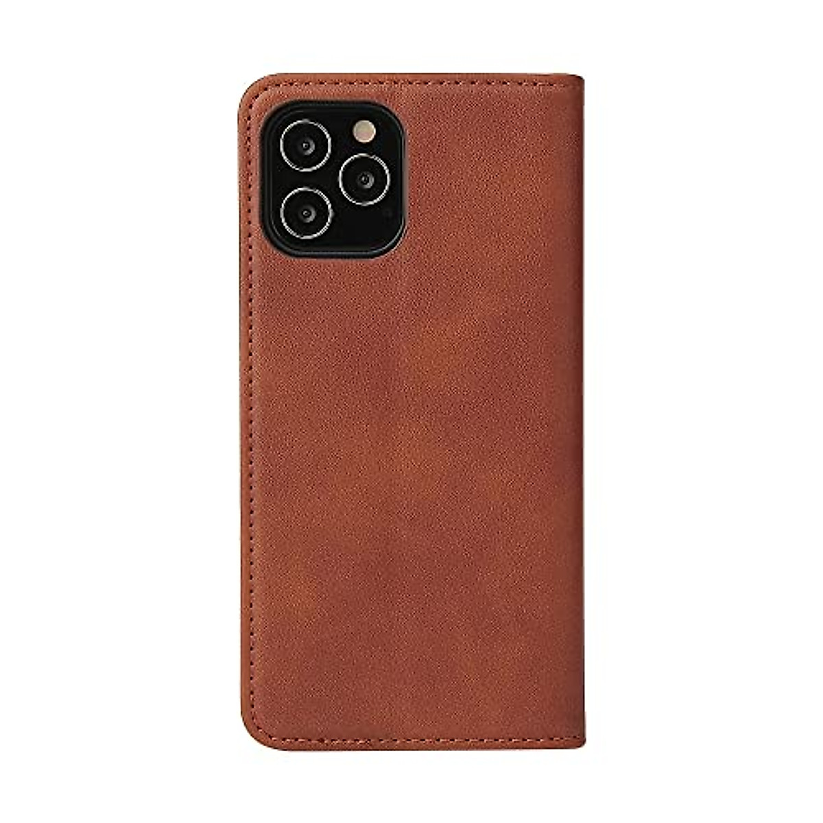 Fansipro Wallet Folio Case for Samsung Galaxy S9 Plus, Premium PU Leather Slim Fit Cover for Galaxy S9 Plus, 2 Card Slots, 1 Transparent Photo Frame Slot, 3 Color Bands, Brown