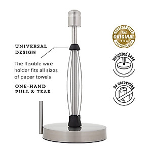 Kamenstein Perfect Tear Paper Towel Holder, 13-Inch, Silver