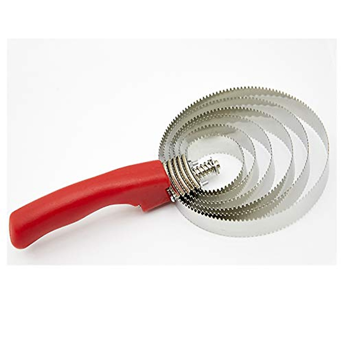 Reversible Stainless Steel Curry Comb /Curry Comb Horse Brush Scraper with Soft Touch Grip (Red)