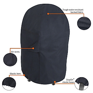 Classic Accessories Water-Resistant 19 Inch Round Smoker Grill Cover