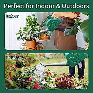 Watering Can for Outdoor Plants, 1.5 Gallon Plastic Watering Cans with Removable Sprinkler and Long Spout, Garden Water Can for Indoor Outdoor Plants, Flowers, Succulents