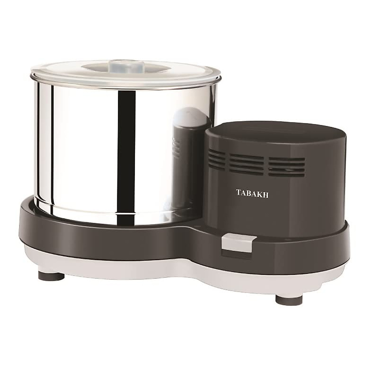 Tabakh Max 2-Liter Stone Wet Grinder with Atta Kneader & Coconut Scraper, 110V, Gray