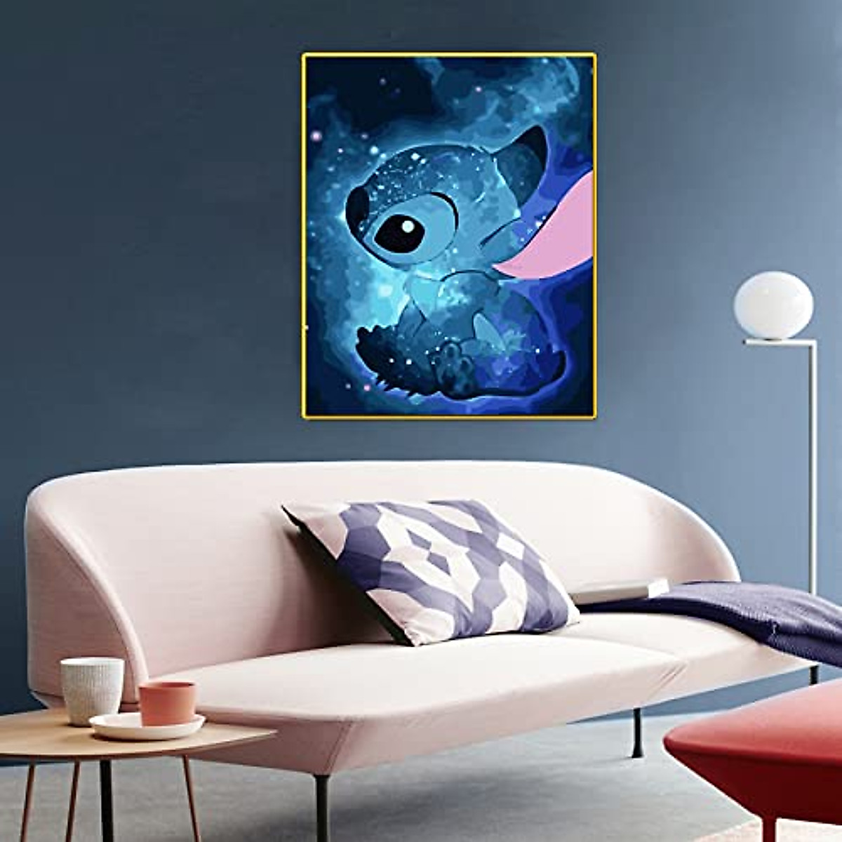 eimivrc Paint by Number for Adults Beginner, Stitch Paint by Numbers,Paint by Number Stitch for Gift Home Decor(16x20 Inch)