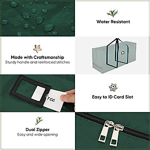 BALEINE 7.5 ft Extra Large Christmas Tree Storage Bag With Reinforced Handles and Dual Zippers for Wide Opening (Green)