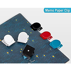 BamLue 12 Pieces Fridge Magnet Clips, Refrigerator Whiteboard Wall Fridge Memo Note Paper Clips, Colored Heavy Duty Metal Magnetic Clip for Photos, Pictures, Papers on Home & Office & Teaching