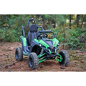 MotoTec Raider Kids UTV 48v 1200w Full Suspension Red