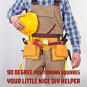 WETOLS 12PCS Positioning Squares, 90 Degree Right Angle Clamp Woodworking Tools for Handyman, Wood Clamp Square Clamp for Carpenter DIY Pictures Frames, Cabinets, Boxes, etc - WE867