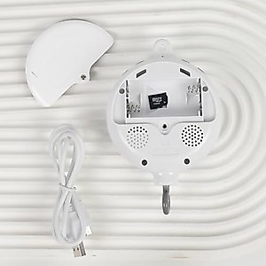 HLEEDUO Crib Mobile Motor Music Box,Nursery Mobile Device Built-in Memory Card to Download Music,Arbitrary Volume,Portable Sound Machine Mobile Spinner