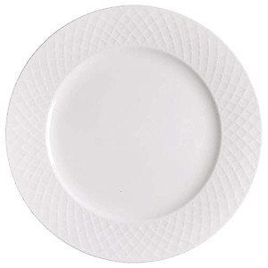 Mikasa Trellis White Dinner Plate