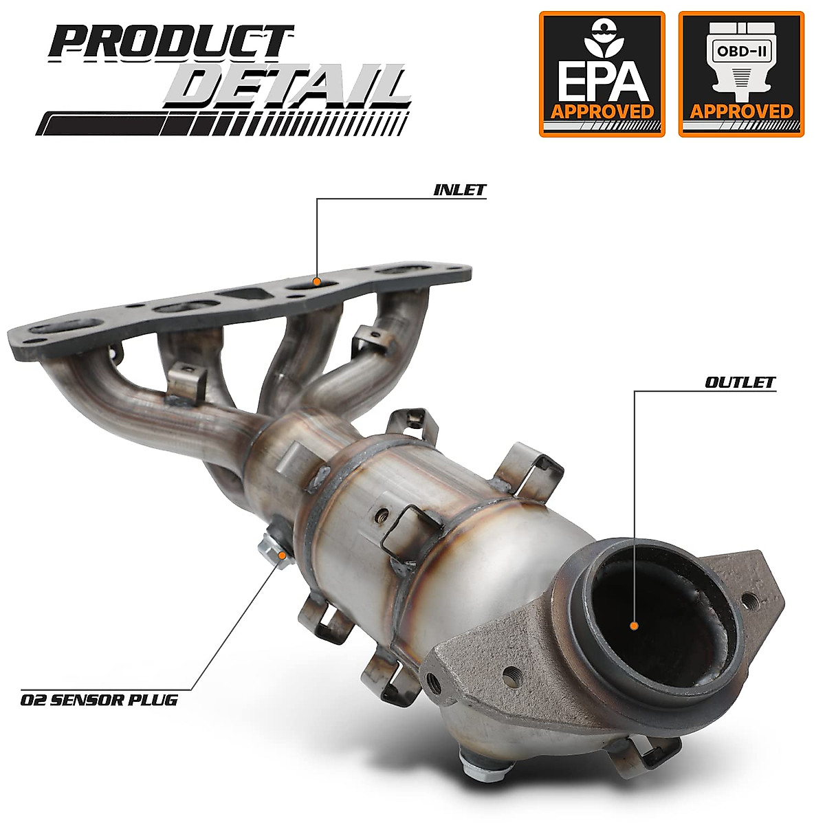 M-AUTO Catalytic Converter Compatible with 2002 2003 2004 2005 2006 Nissan Altima/Sentra 2.5L Direct-Fit (EPA Compliant)