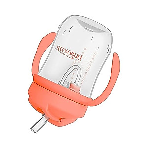 Dr. Brown's Milestones, Baby's First Straw Cup Sippy Cup with Straw, 6m+, 9oz/270ml, Coral, BPA Free