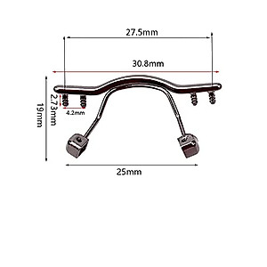 Metal Gun Color Replacement Nose Bridge Eyeglasses Repair, Glass Nose Pads, Screw and Screwdriver for Glass Reading Glasses