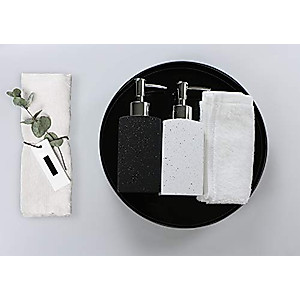 Makeup Organizer Shelf，2-Tier Bathroom Countertop Organizer Vanity Tray Cosmetic & Makeup Storage Standing Rack on Table Vanity Organizer Rack ,Black, Round