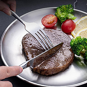 60 Piece Bamboo Shaped Flatware Set Service for 12, 18/10 Stainless Steel Bamboo Handle Silverware Cutlery Set For Home Kitchen Hotel Utensils, Mirror Polished, Dishwasher Safe