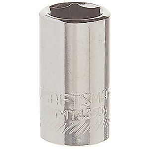 CRAFTSMAN Shallow Socket, Metric, 1/4-Inch Drive, 8mm, 6-Point (CMMT43504)