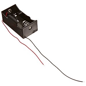 Ajax Scientific-EL050 Battery Holder with Lead Wire, 1x D Cell (Pack of 5)