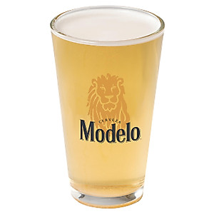 LORD'S ROCKS Modelo 16oz Pint Glass - Set of 4 Authentically Licensed Compatible