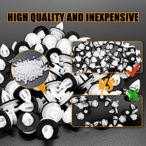 Gistilli 50Pcs 9mm Door Trim Panel Retainer Clips with Seal Ring #51411973500 Compatible with BMW 320i 325Ci 325i 325xi 328Ci 328i 525i 530i E36 E34 E38 E39 E46