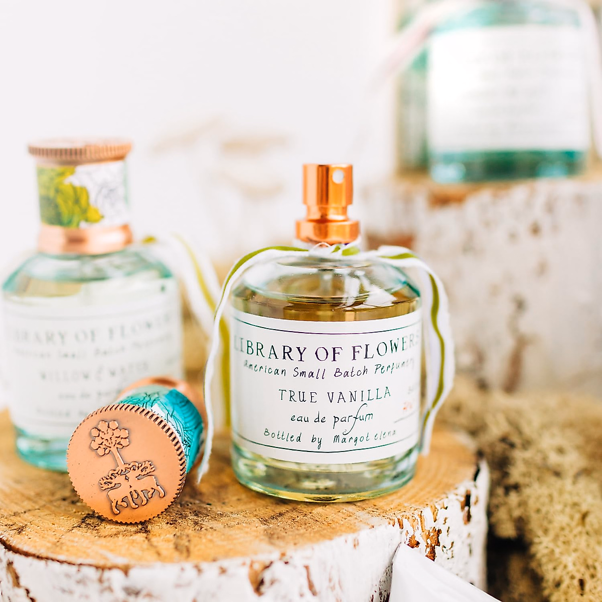 Library of Flowers True Vanilla Eau de Parfum, 1.69 Fl. Oz. – Bergamot, Dark Vanilla & Amber – Women’s Perfume, Eau de Parfum Spray for Women, Perfume for Women