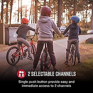 Cobra HE150 B - Kid Friendly Walkie Talkies - 16-Mile Range, 2 Channels Two-Way Radio Set, Blue (2-Pack)