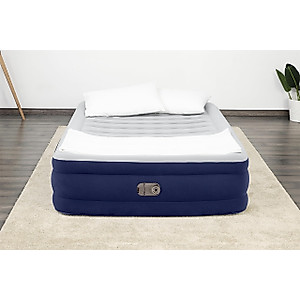 Bestway Tritech Air Mattress Full 15" with Built-in AC Pump, Navy