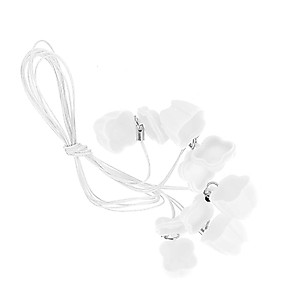 ANGGREK Milk Tooth Saver Necklaces, 5pcs Plastic Baby Milk Tooth Storage Box with Rope Tooth Saver Necklaces(White)