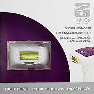 Silk’n Flash&Go Long Life Upgrade Kit Cartridge for At Home Permanent Hair Removal Device for Women and Men - 120,000 Pulses