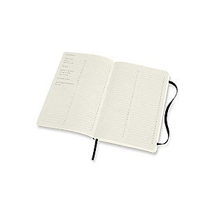Moleskine PRO Notebook, Soft Cover, Large (5" x 8.25") Professional Project Planning, Black, 192 Pages