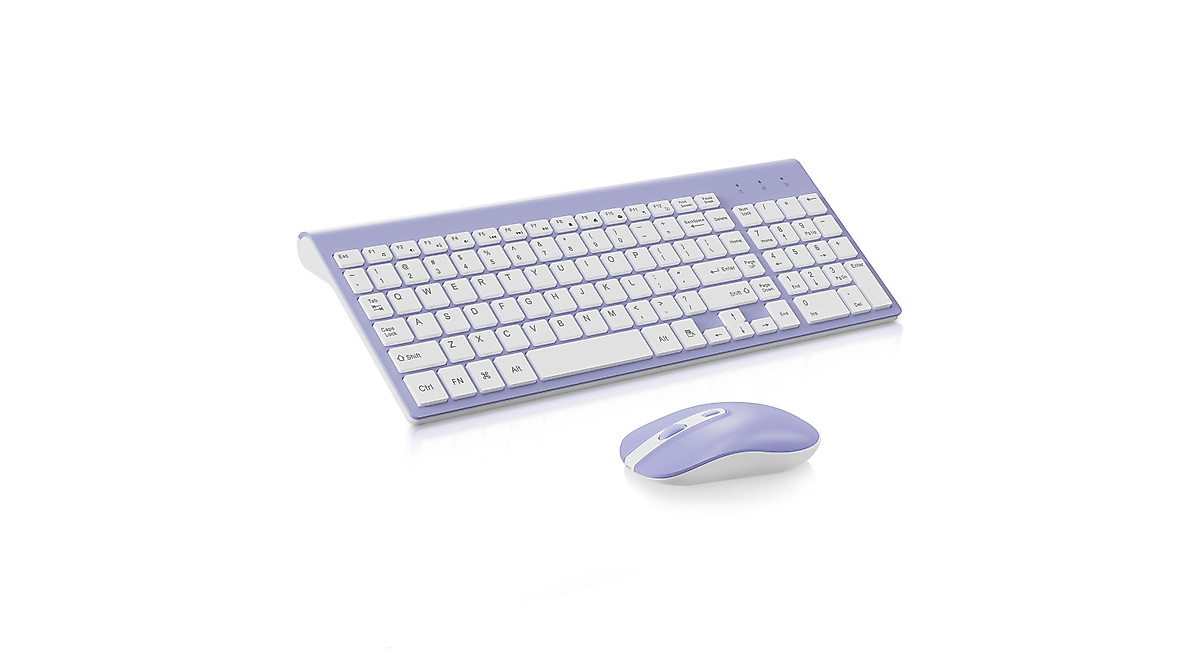 cimetech Wireless Keyboard and Mouse Combo, Compact Full Size Wireless ...